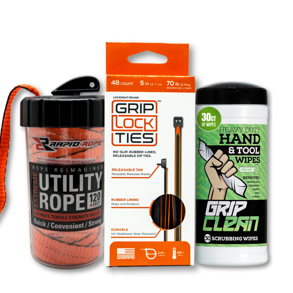 Grip It, Wipe It and Tie It Bundle – GripLockTies
